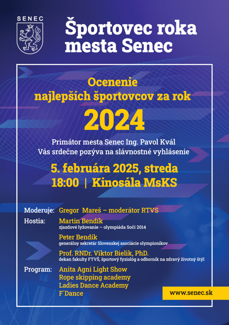 Športovec roka za rok 2024 | Senec